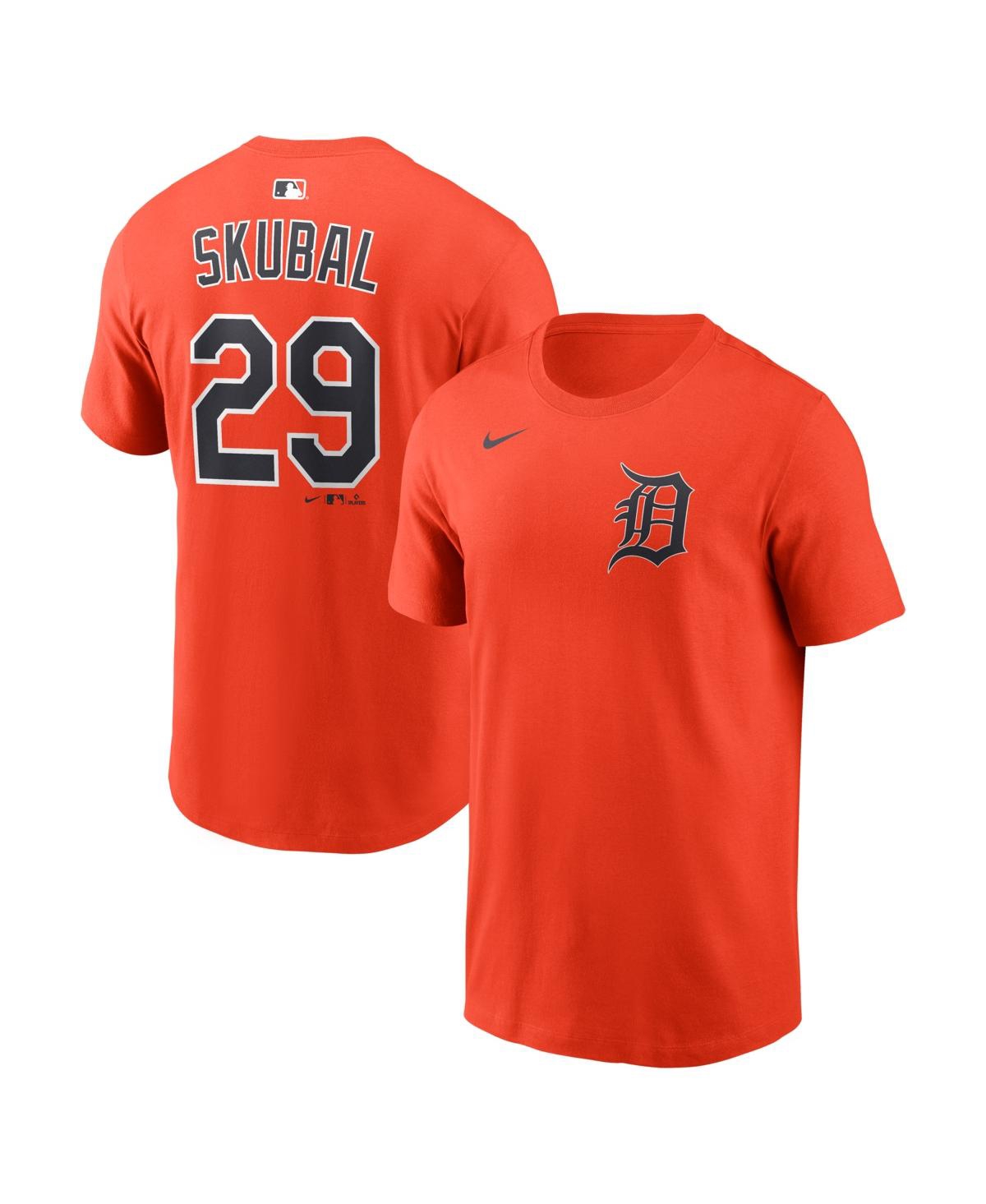 Click here for Nike Mens Tarik Skubal Orange Detroit Tigers Name... prices