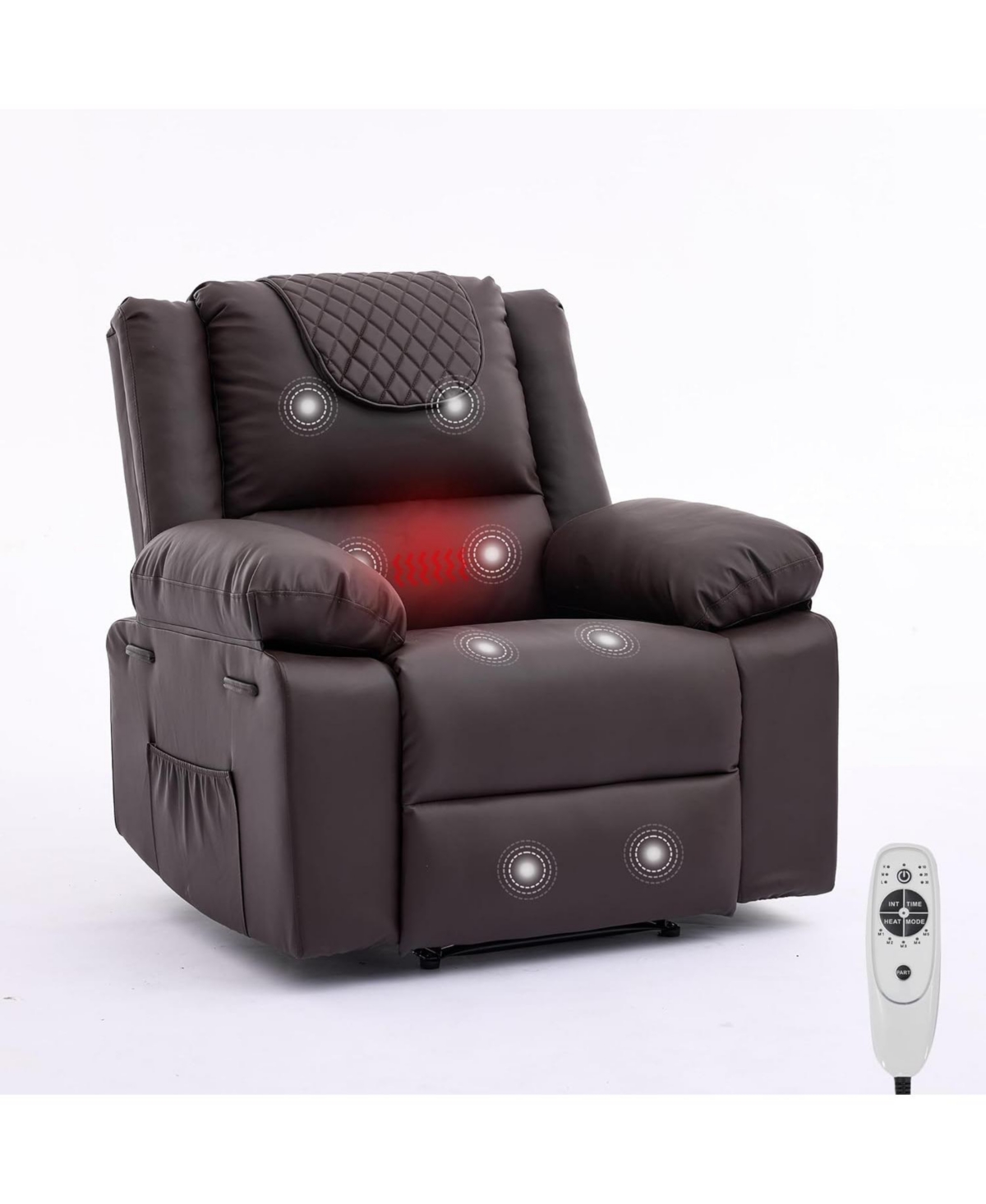 Click here for gaomon Oversized Pu Leather Manual Recliner with V... prices