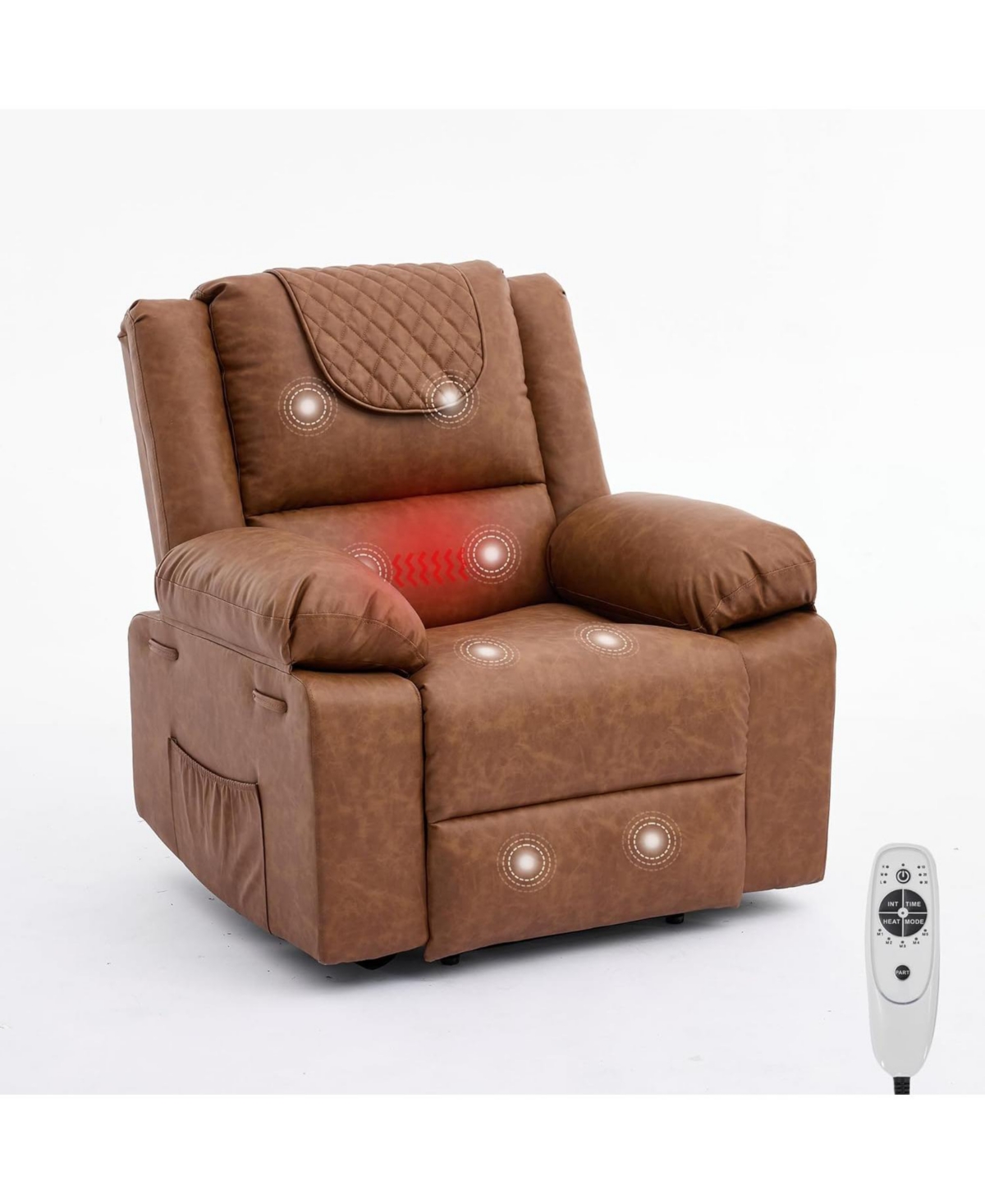 Click here for gaomon Oversized Pu Leather Manual Recliner with V... prices