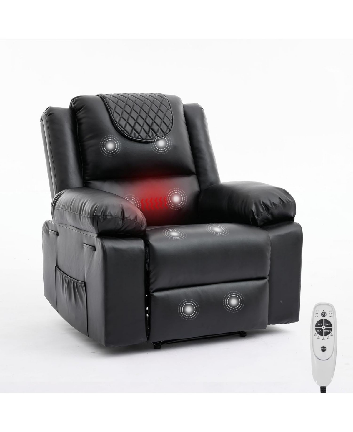 Click here for gaomon Oversized Pu Leather Manual Recliner with V... prices