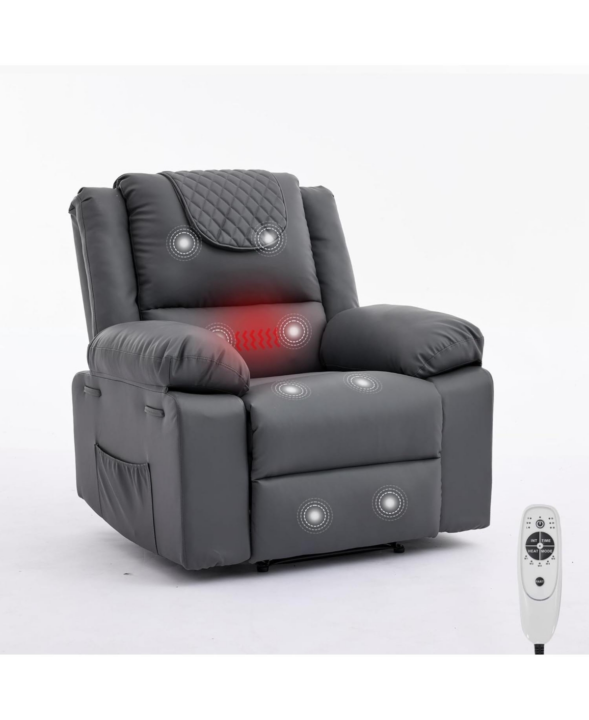 Click here for gaomon Oversized Pu Leather Manual Recliner with V... prices