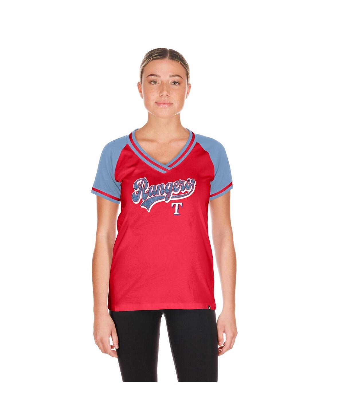 Click here for New Era Womens Red Texas Rangers Gameday V-Neck T-... prices