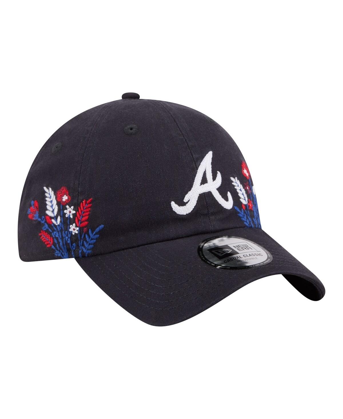 Click here for New Era Womens Navy Atlanta Braves Wildflower Casu... prices