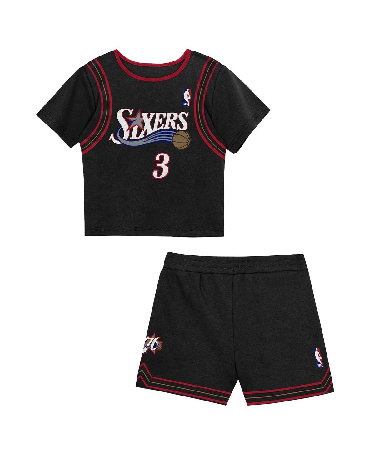 Click here for Mitchell & Ness Toddler 2-Piece Allen Iverson Blac... prices