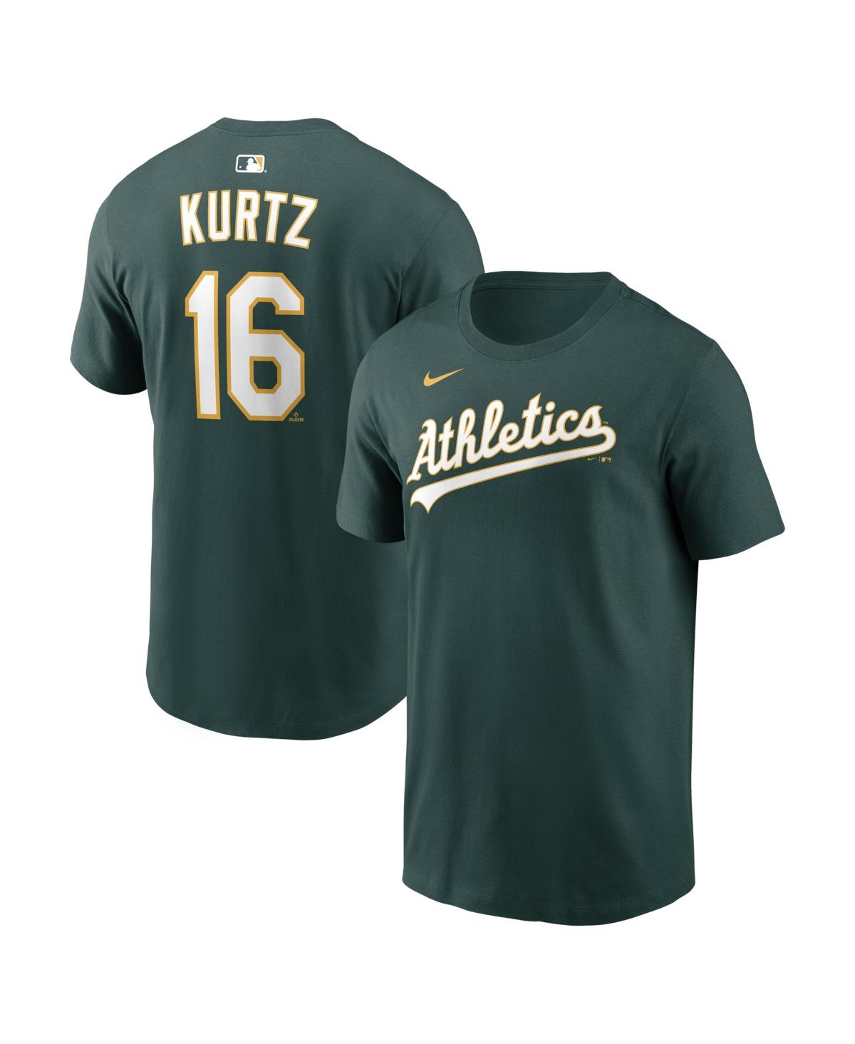Click here for Nike Mens Nick Kurtz Green Athletics Home Name and... prices