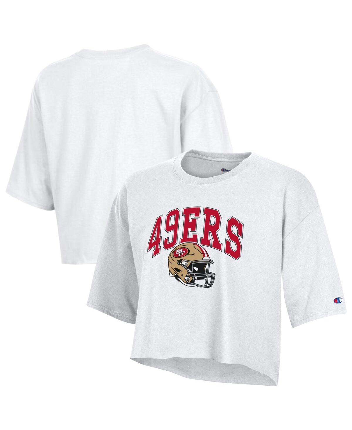 Click here for Champion Womens White San Francisco 49ers Boyfrien... prices
