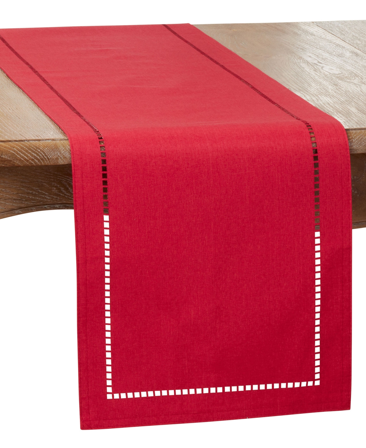 Click here for Saro Lifestyle Laser-Cut Hemstitch Table Runner  1... prices
