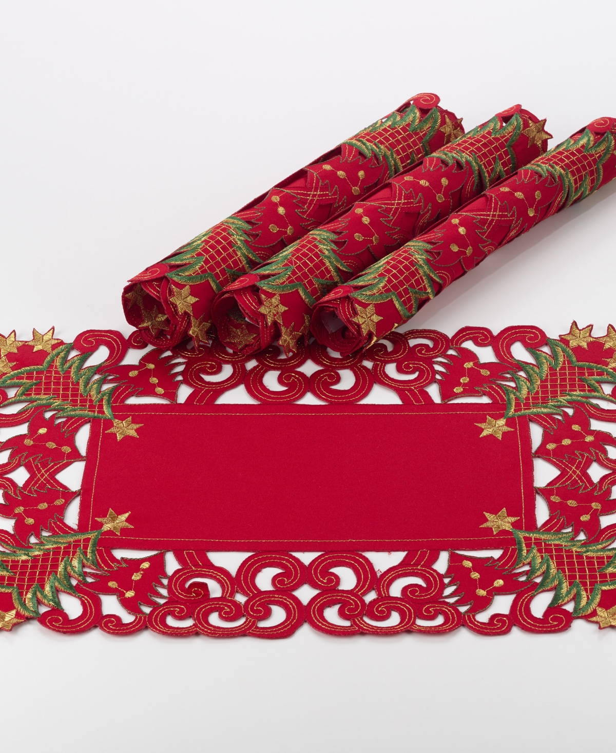 Click here for Saro Lifestyle Christmas Tree Placemats  Set of 4... prices