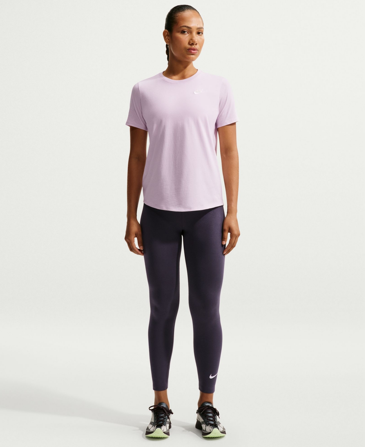 Click here for Nike Womens Sportswear Club Essentials T-Shirt - B... prices