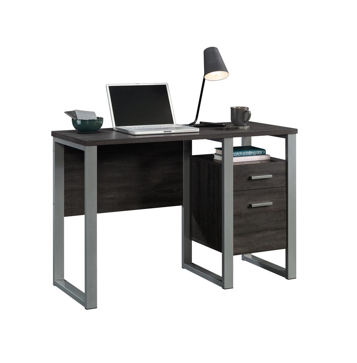 Click here for Sauder Rock Glen Desk  Blade Walnut finish - Black prices