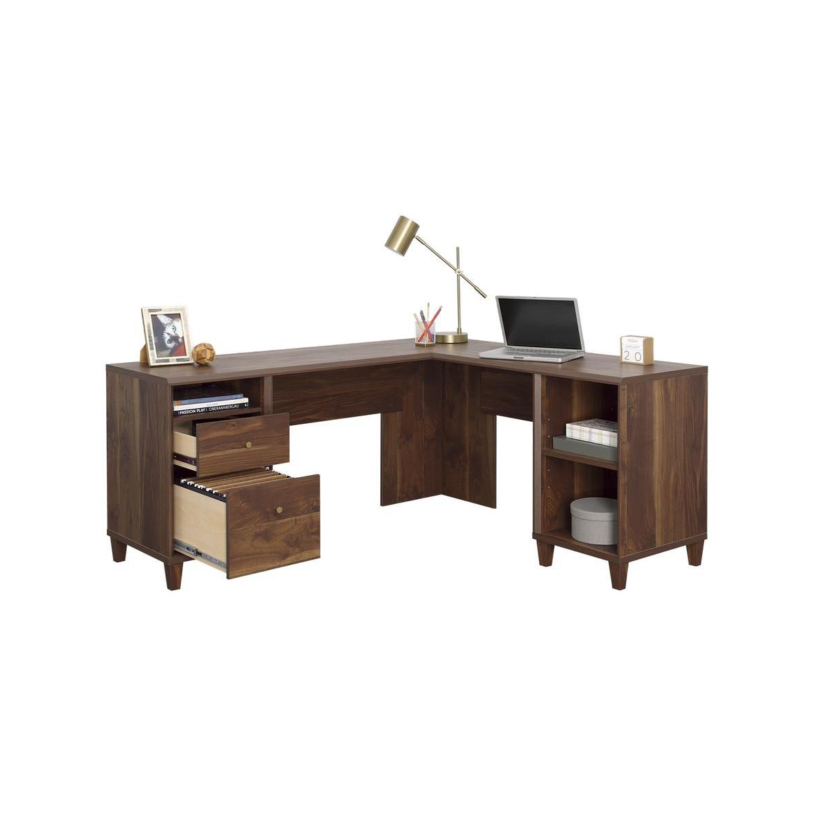 Click here for Sauder Willow Place L Desk  Grand Walnut finish -... prices