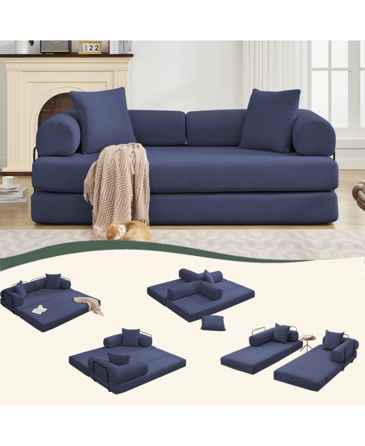 Click here for Streamdale Furniture 78.5 Folding Sleeper Sofa Bed... prices