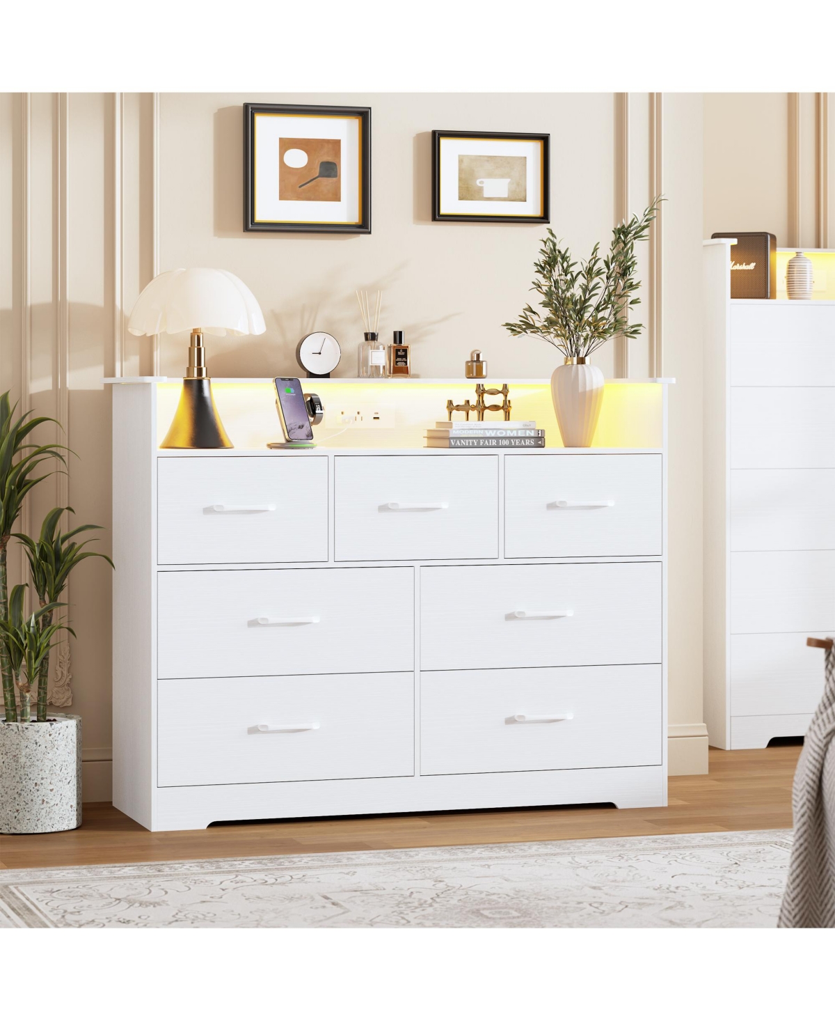 Click here for gaomon 7-Drawer Wooden Dresser  Modern Closet Stor... prices