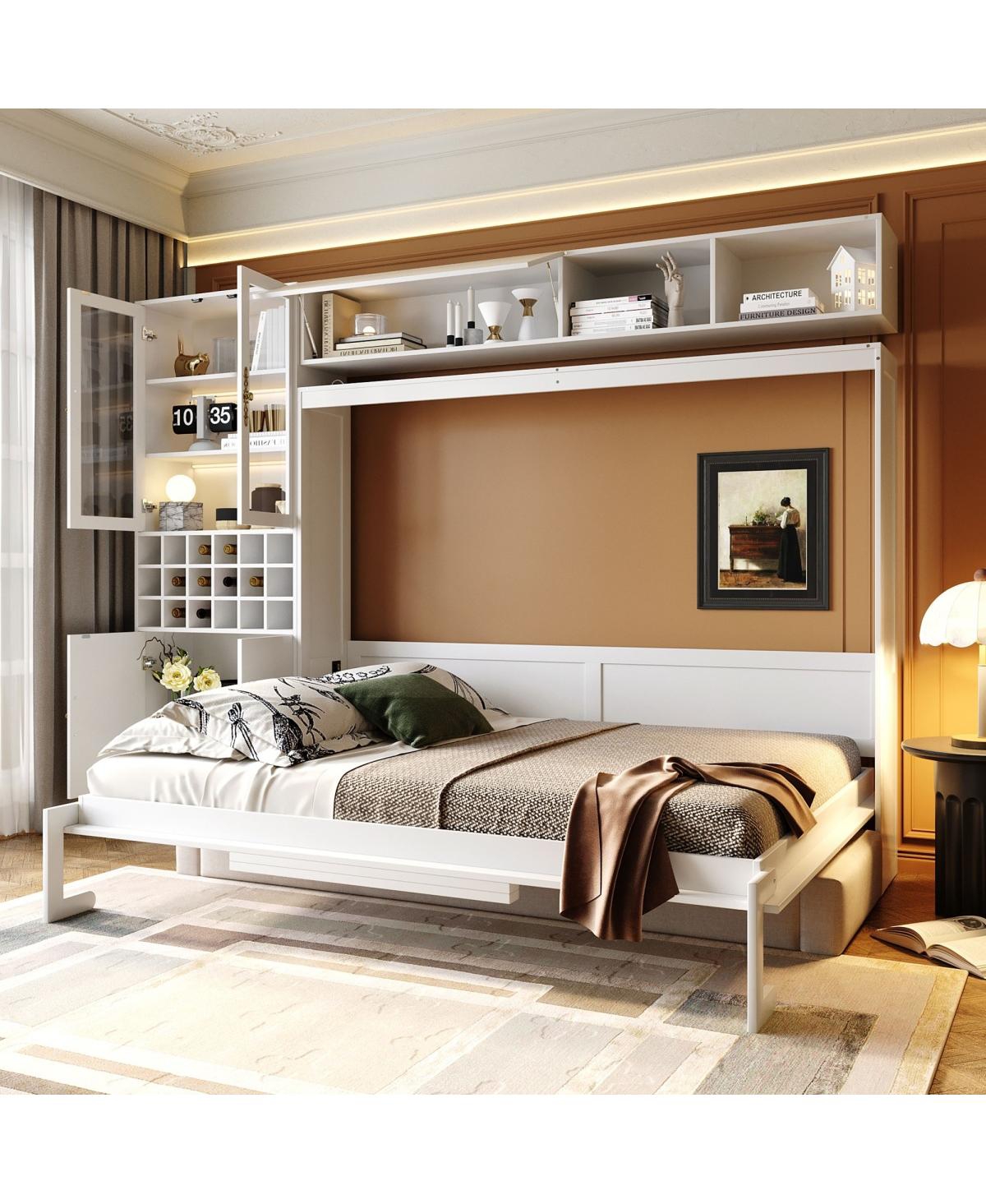 Click here for Streamdale Furniture Queen Murphy Bed w/Sofa  Shel... prices