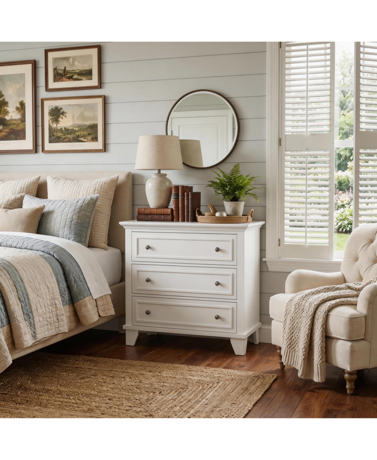 Click here for homfan Modern 3 Drawer Dresser for Bedroom  Wide W... prices