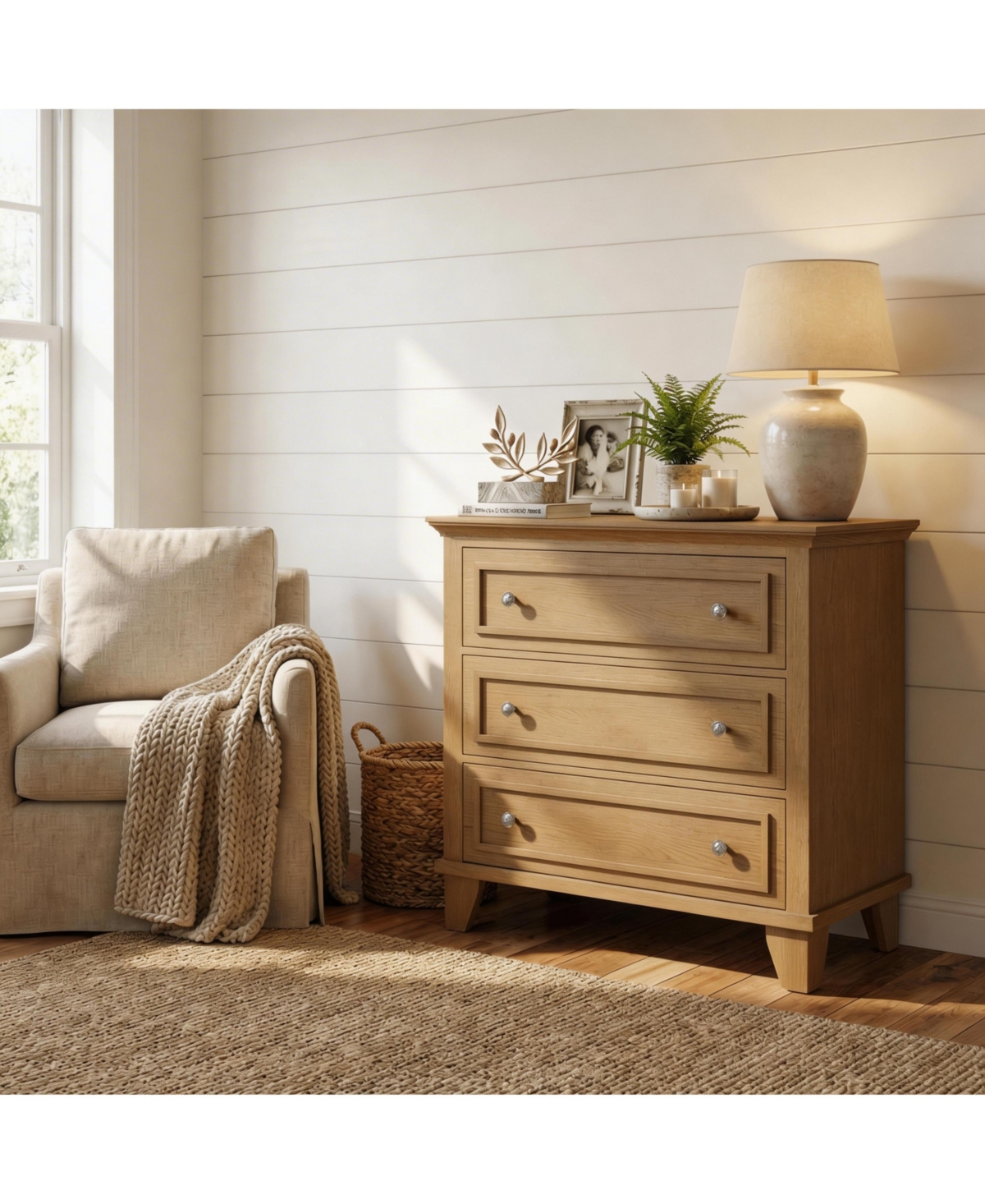 Click here for homfan Modern 3 Drawer Dresser for Bedroom  Wide W... prices