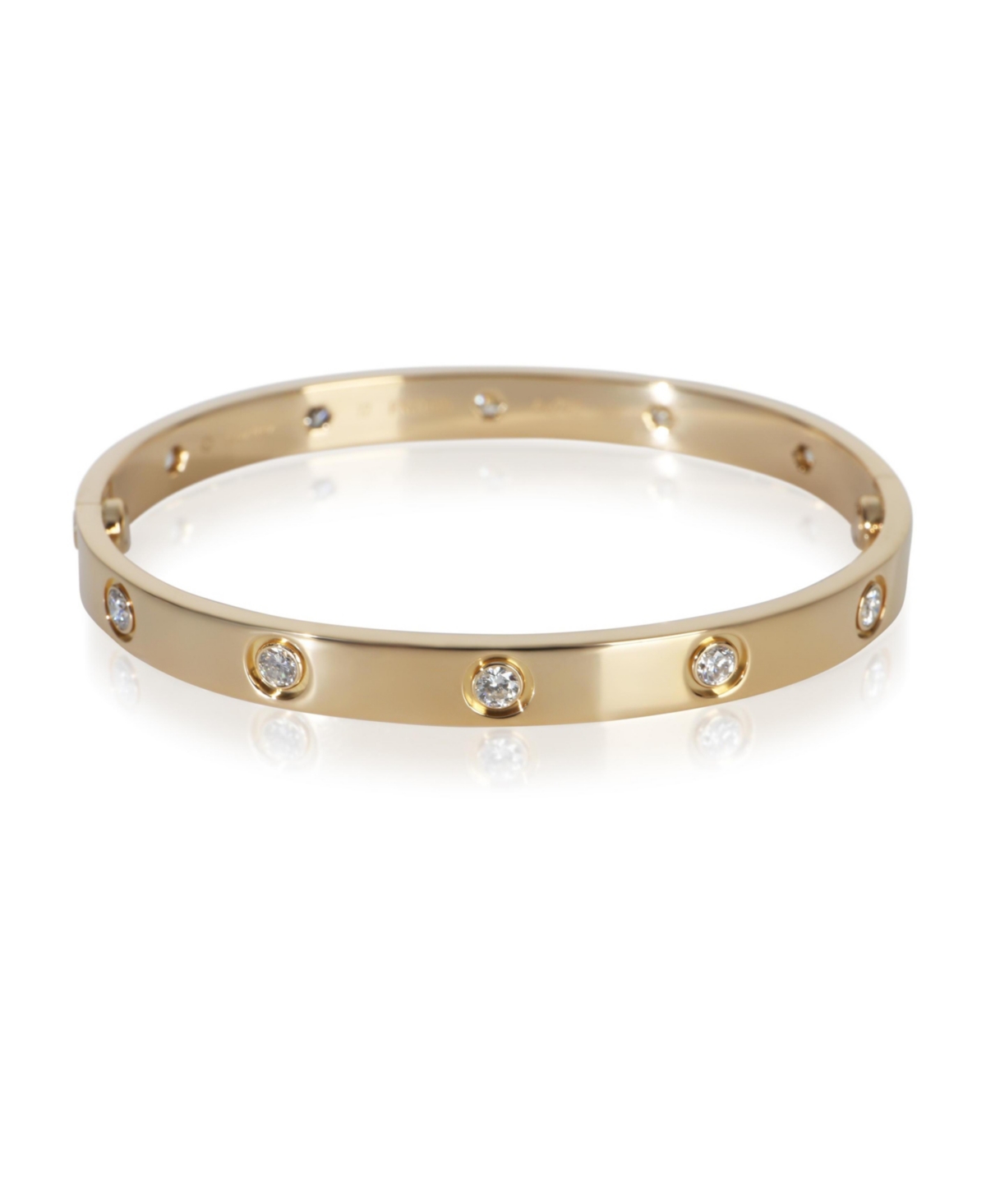 Click here for Pre-Owned Cartier Yellow Gold Diamond Love Bracele... prices