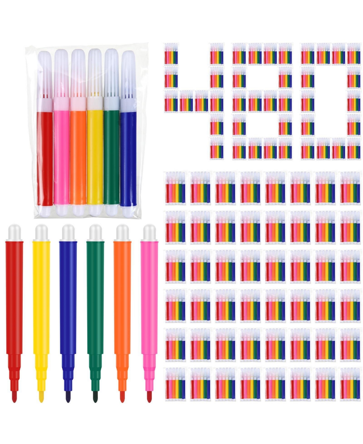 Click here for Gnuadz Mini Markers Bulk Colored Pen Vibrant Porta... prices