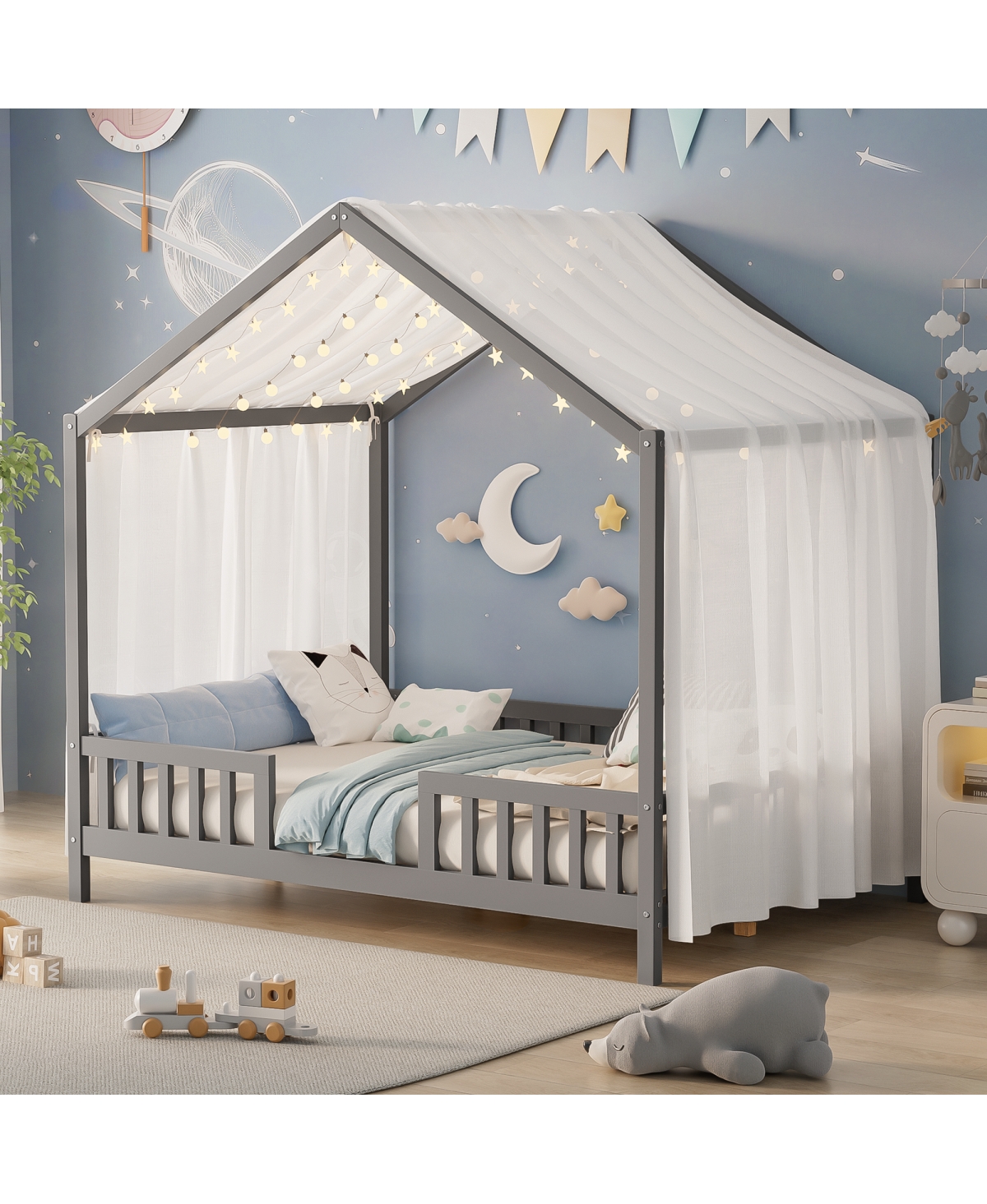 Click here for Streamdale Furniture Montessor House Floor Bed wit... prices