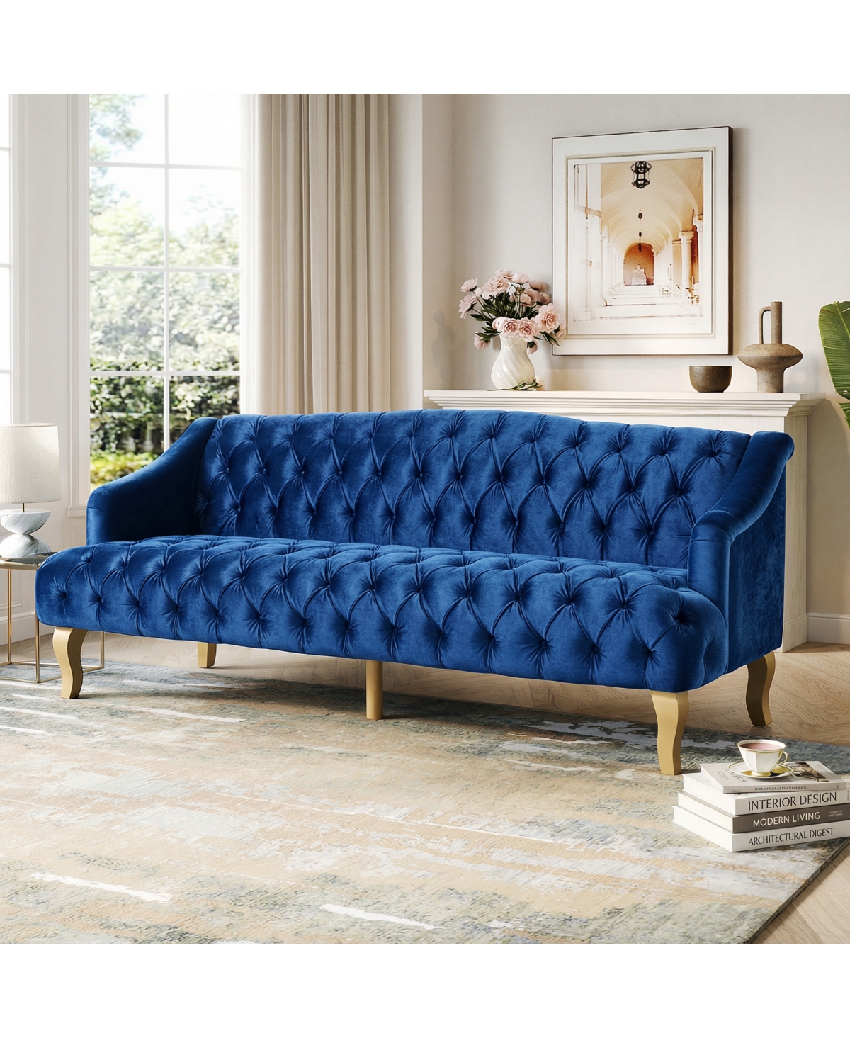 Click here for Streamdale Furniture Comfy 3-Seat Sofa with Curved... prices