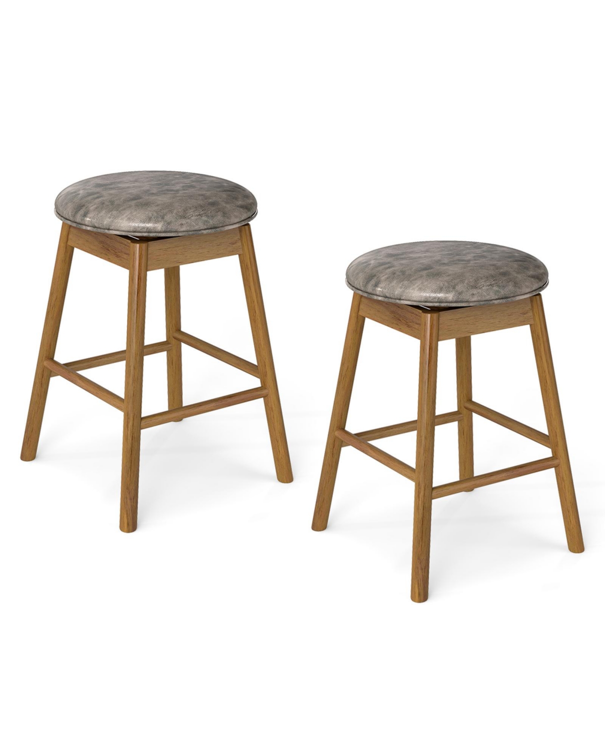 Click here for Sugift Swivel Counter Height Bar Stools Set of Two... prices