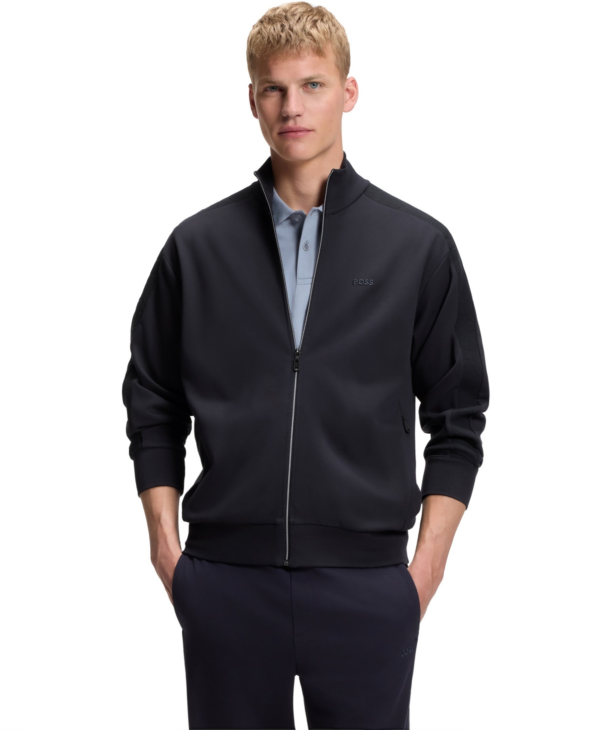 Click here for Boss by Hugo Boss Mens Regular-Fit Tonal Jacquard... prices
