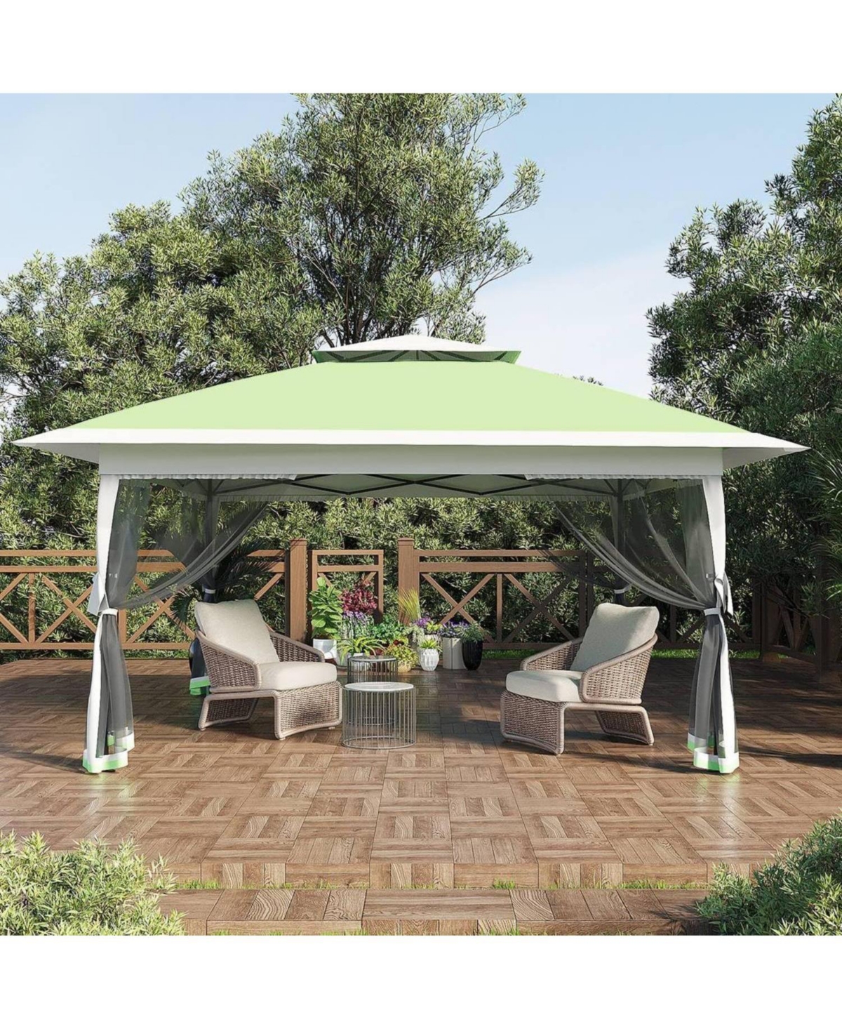 Click here for gaomon Pop Up Gazebo Canopy Tent for Backyard Pati... prices