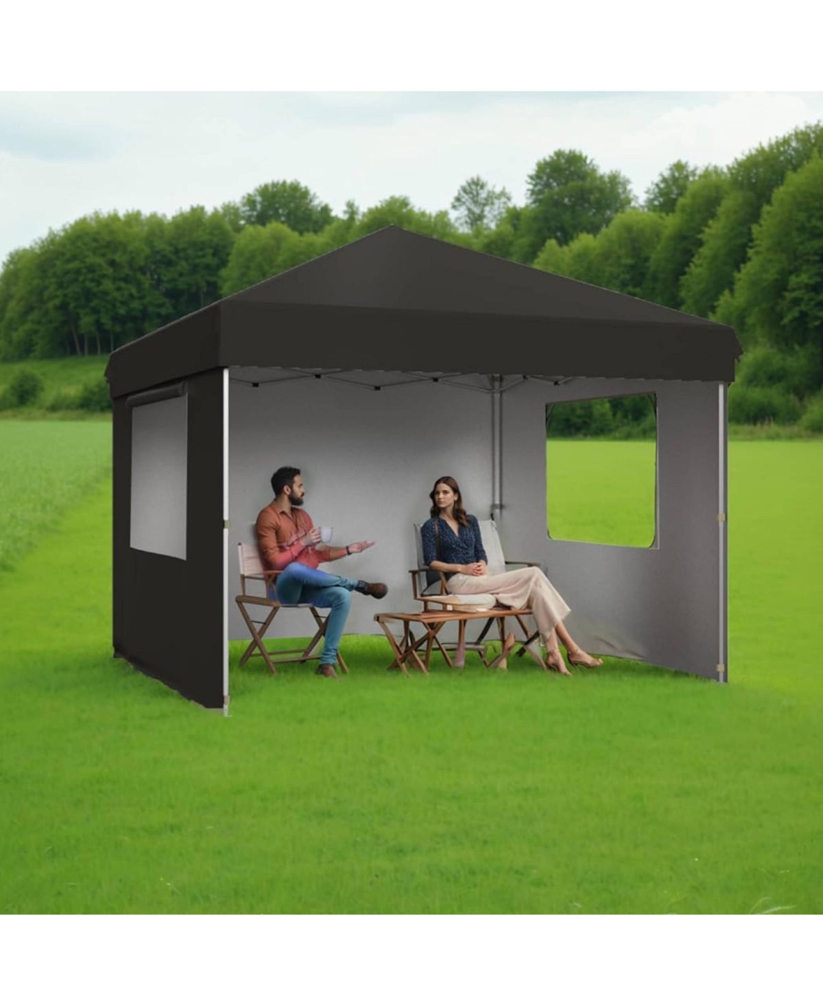 Click here for gaomon Outdoor 4-Sidewall 10x10 Pop Up Canopy Tent... prices