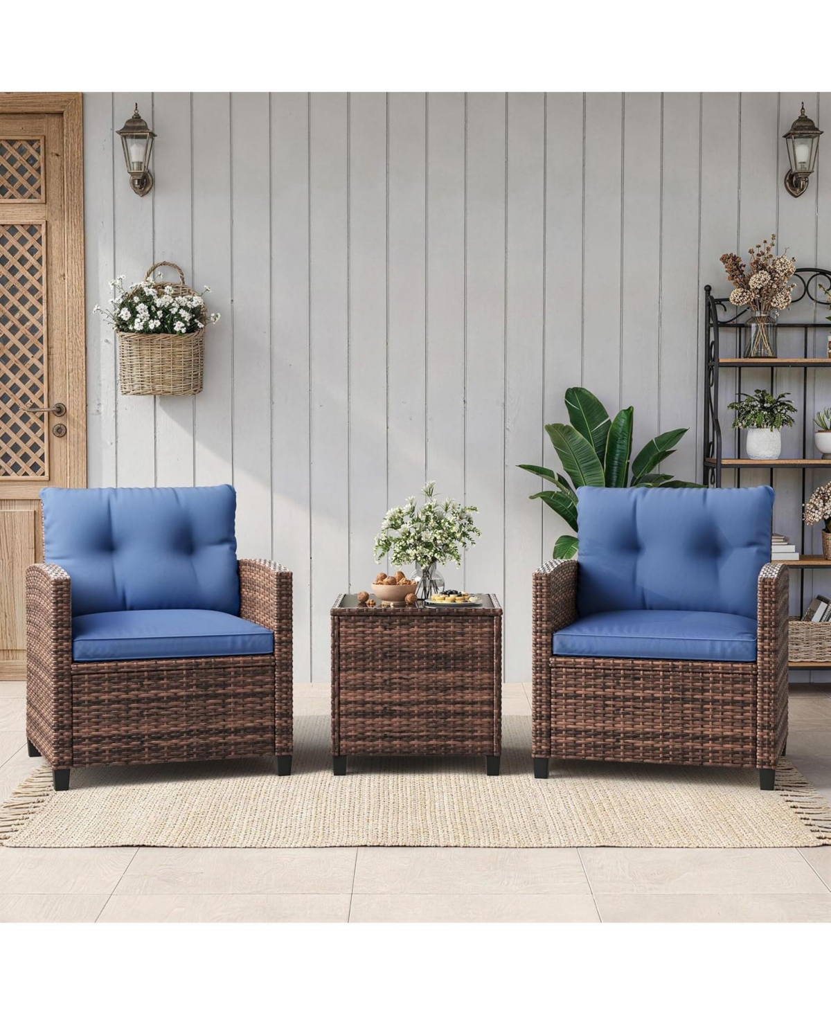 Click here for GarveeLife 3-Piece Pe Rattan Patio Conversation Se... prices