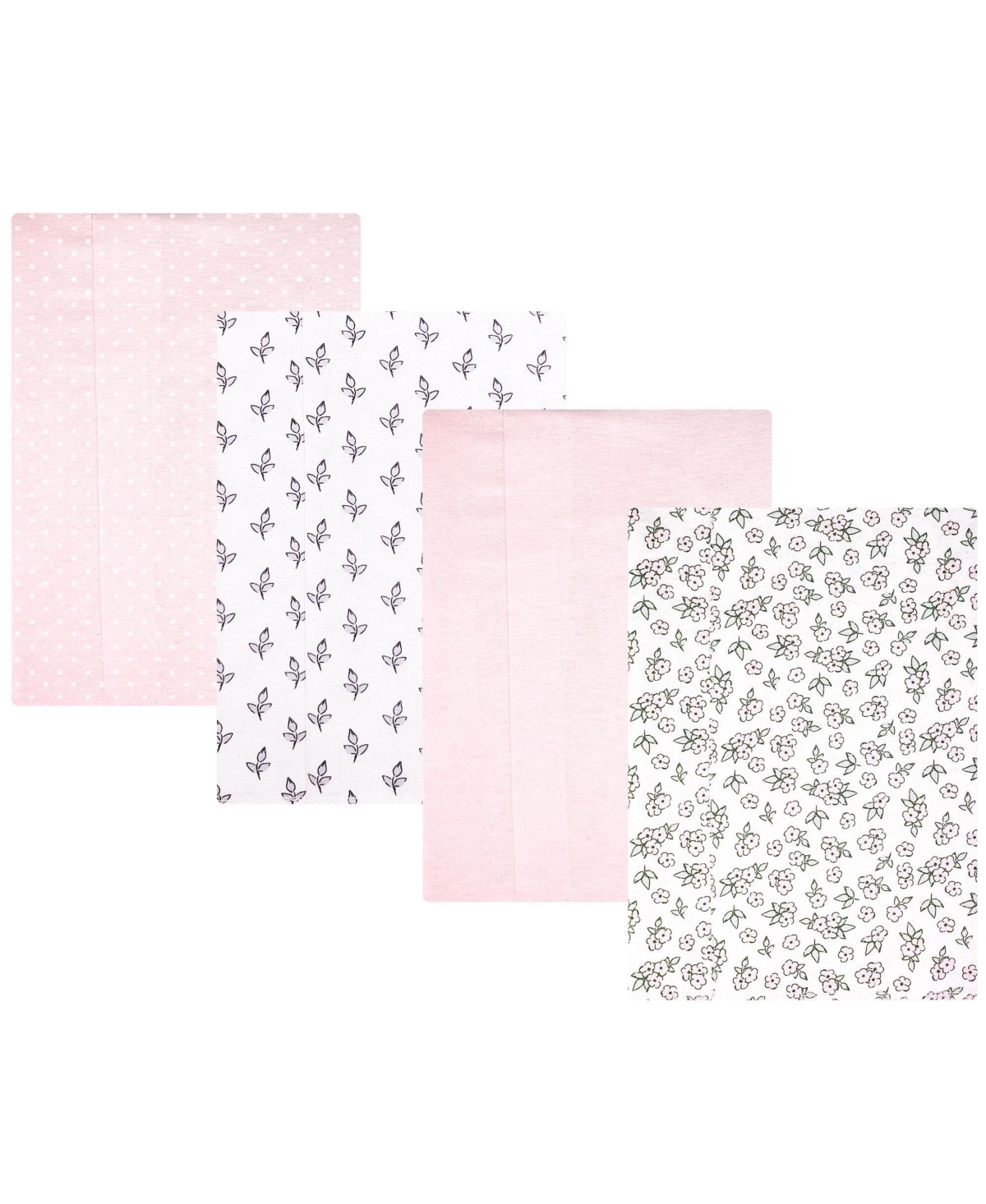 Click here for Hudson Baby Girl Cotton Poly Flannel Burp Cloths 4... prices