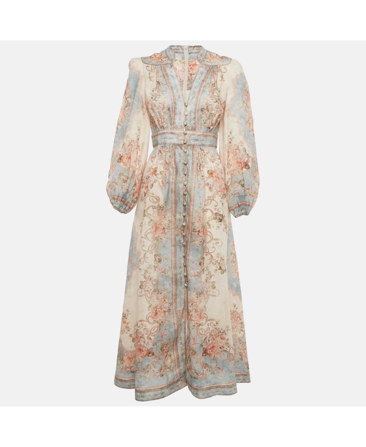 Click here for Pre-Owned Zimmermann Womens Printed Linen Plunge A... prices