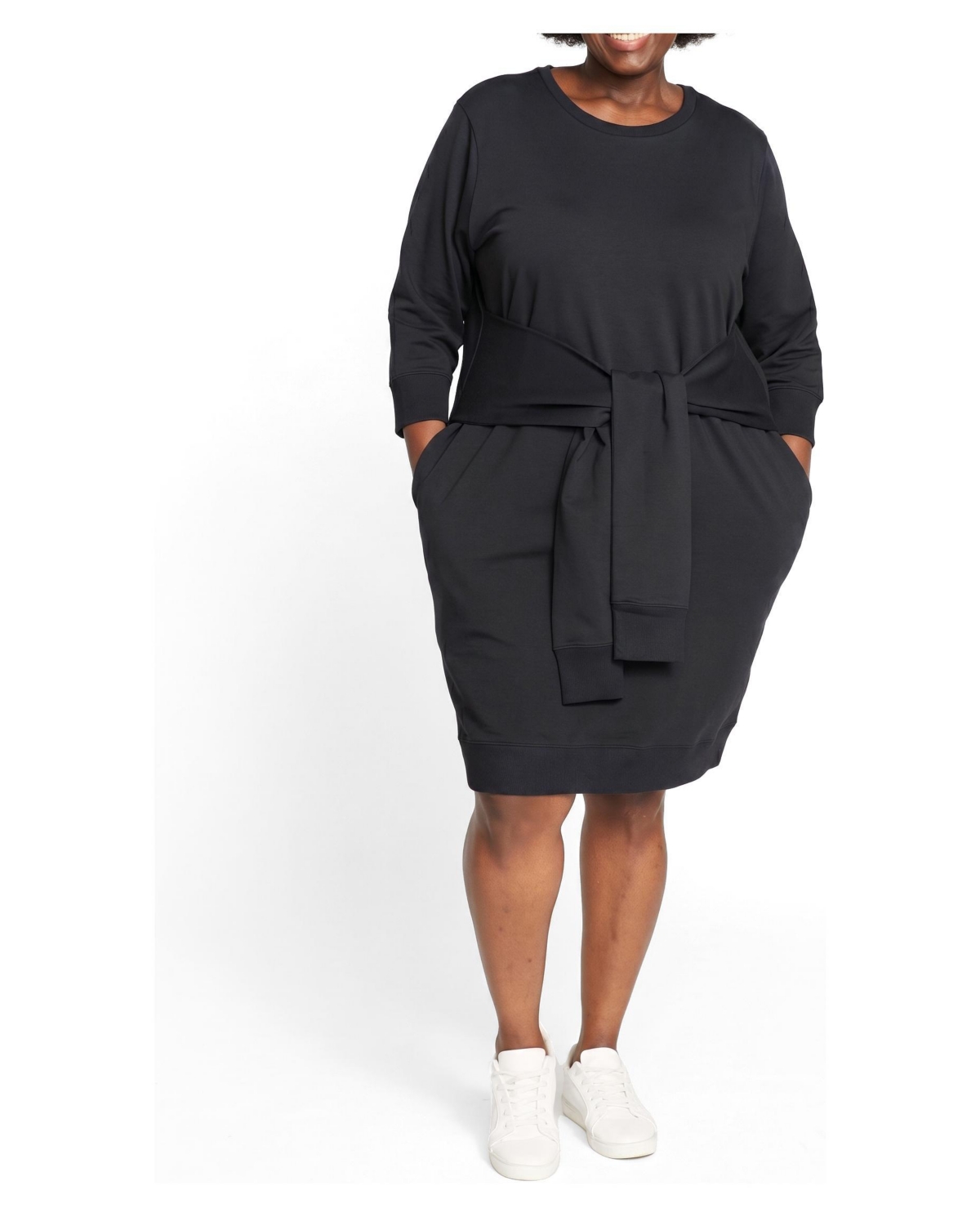 Click here for Universal Standard Plus Size Misa Tie Sweatshirt D... prices