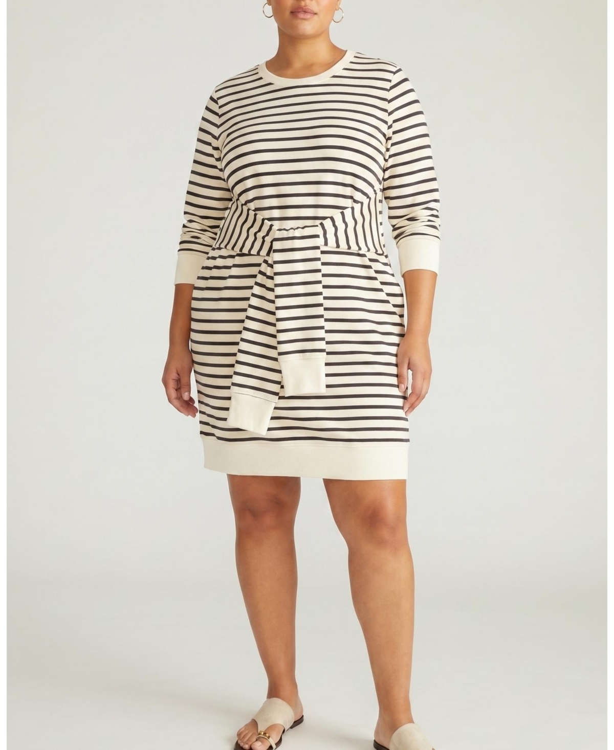 Click here for Universal Standard Plus Size Misa Tie Sweatshirt D... prices