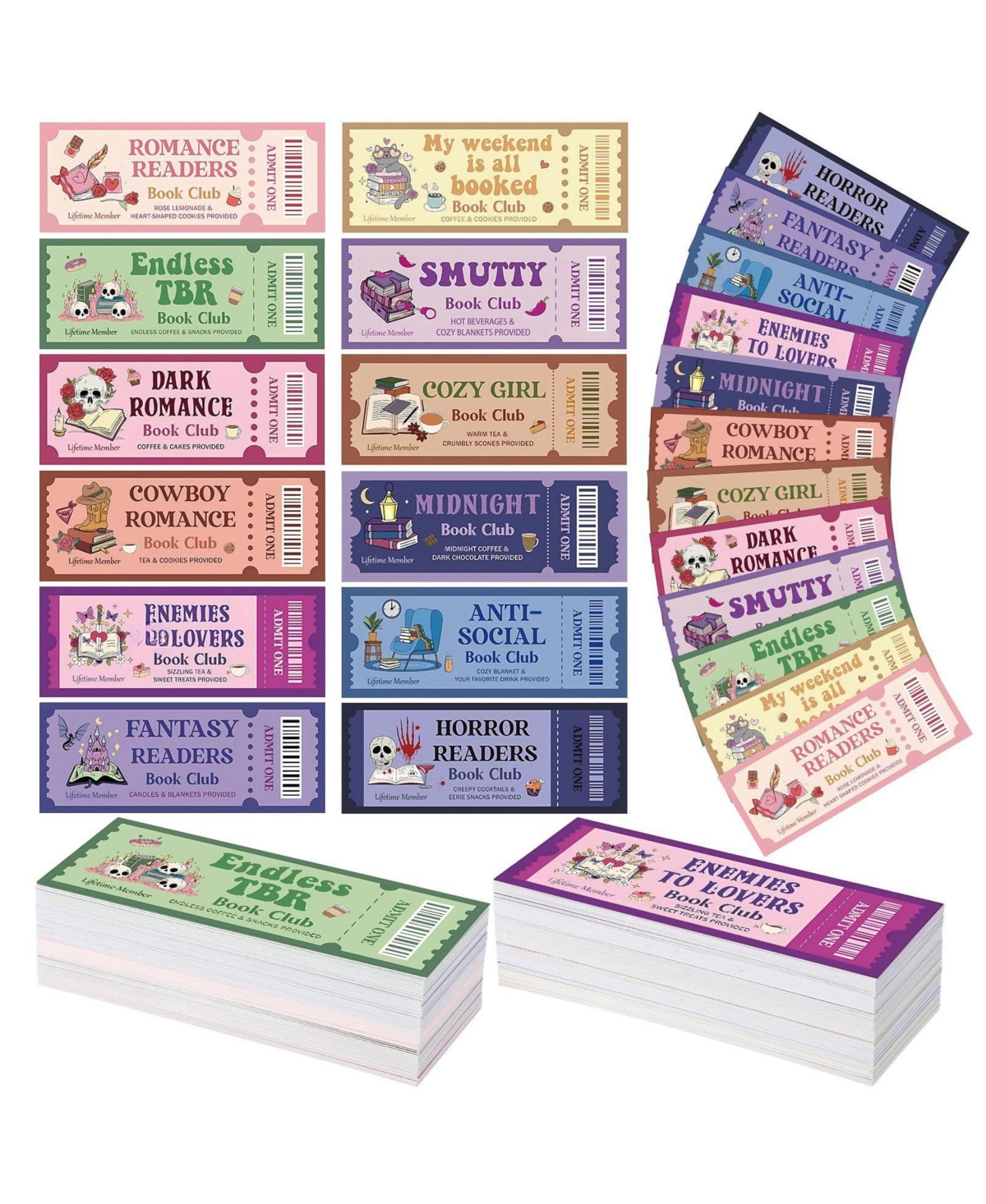 Click here for Gnuadz Halloween Ticket Bookmarks Book Club Gifts... prices