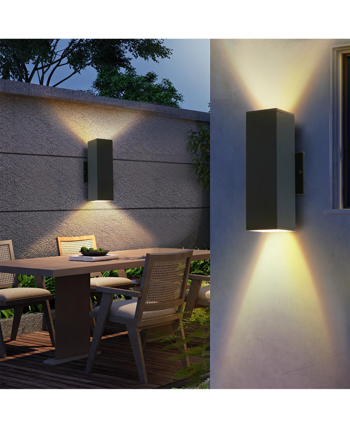 Click here for Busdays 2 Pack Outdoor Wall Sconce Modern Up Down... prices