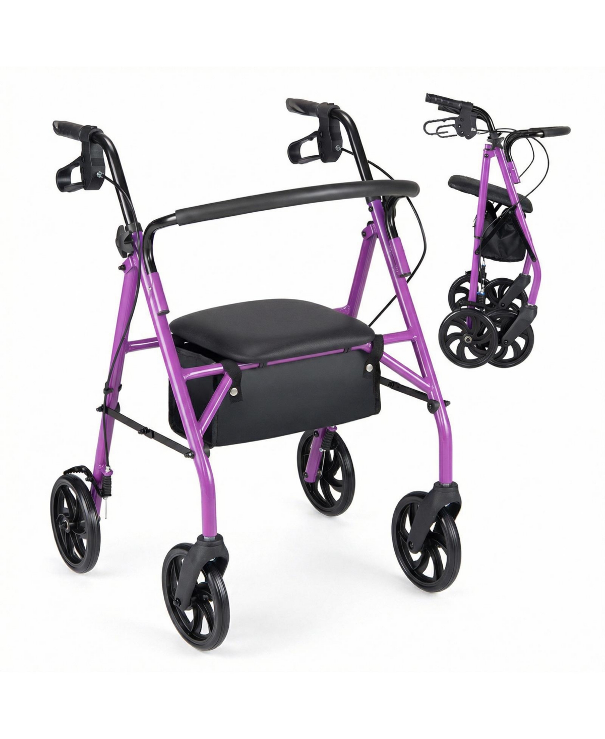 Click here for Costway Rollator Walker with Seat  Height Adjustab... prices