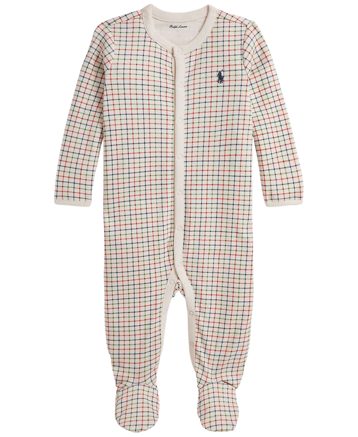 Click here for Polo Ralph Lauren Baby Boys Tattersall Footed Cove... prices