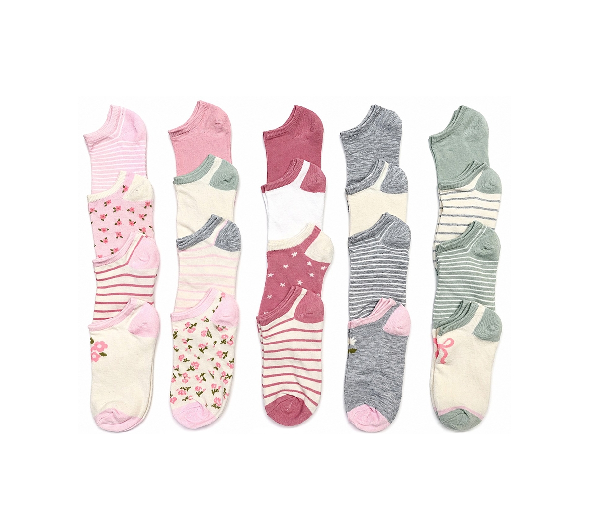 Click here for Rainbow Sugar Girls 4-8.5 Low Cut Socks  20-Pack -... prices