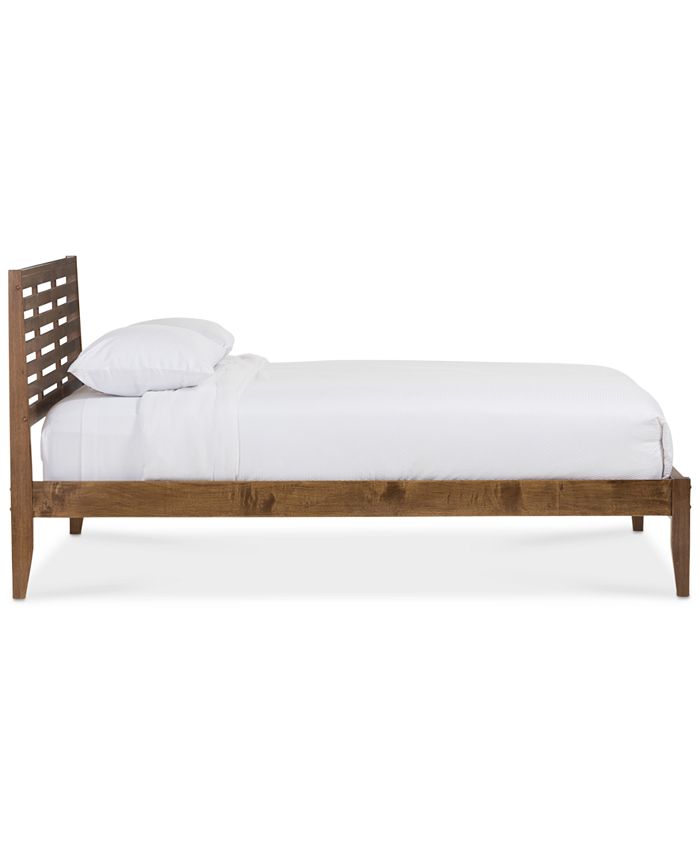 Furniture Sherlon Modern Queen Slatted Platform Bed - Macy's