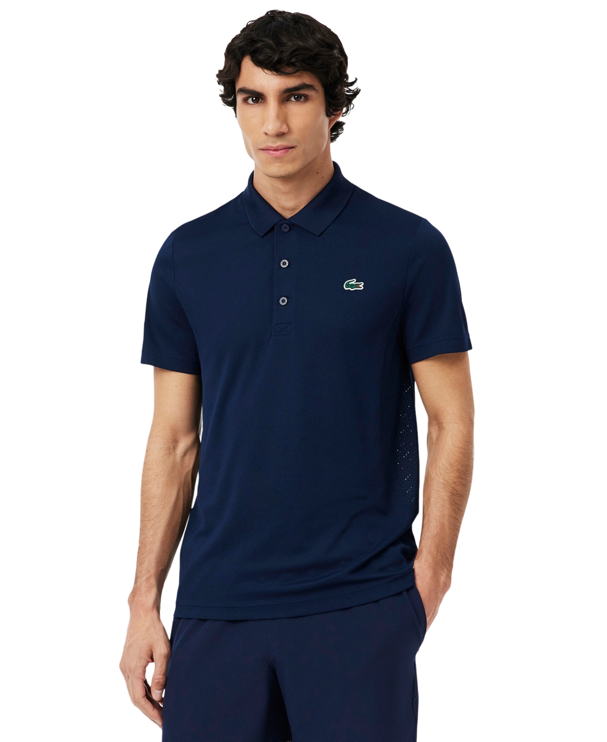 Click here for Lacoste Mens Short-Sleeve Polo Shirt - Navy Blue prices