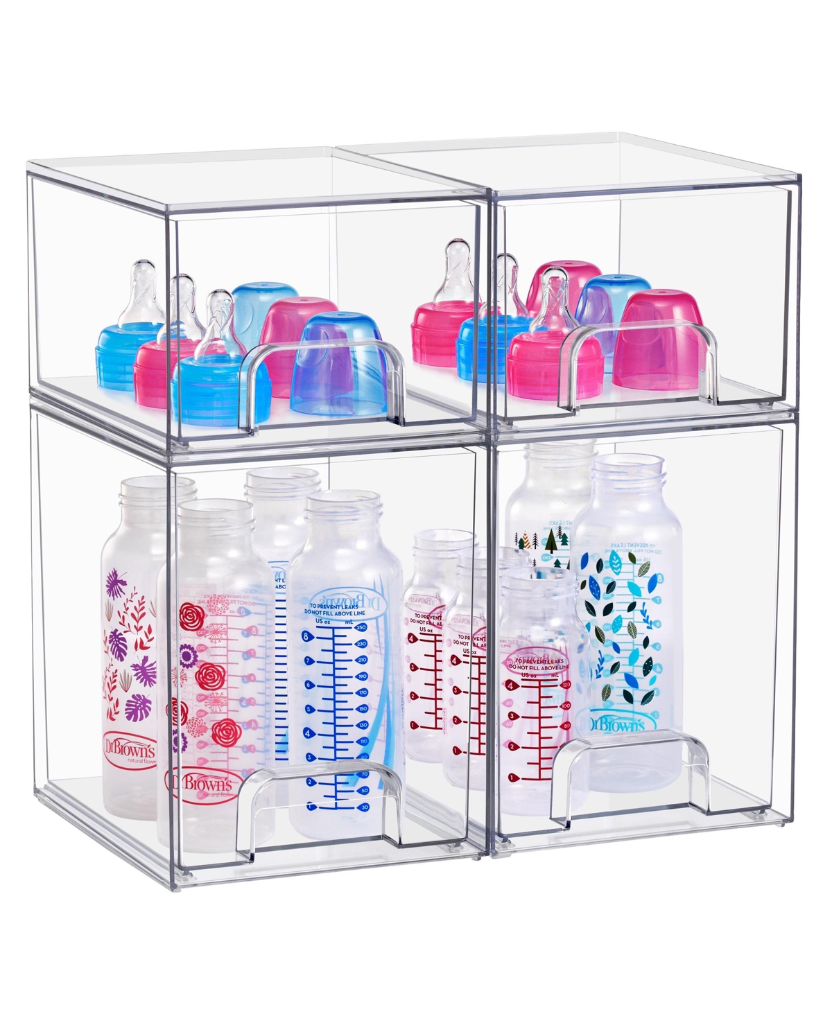 Click here for Sorbus 4 Piece Clear Stackable Pull-Out Storage Or... prices