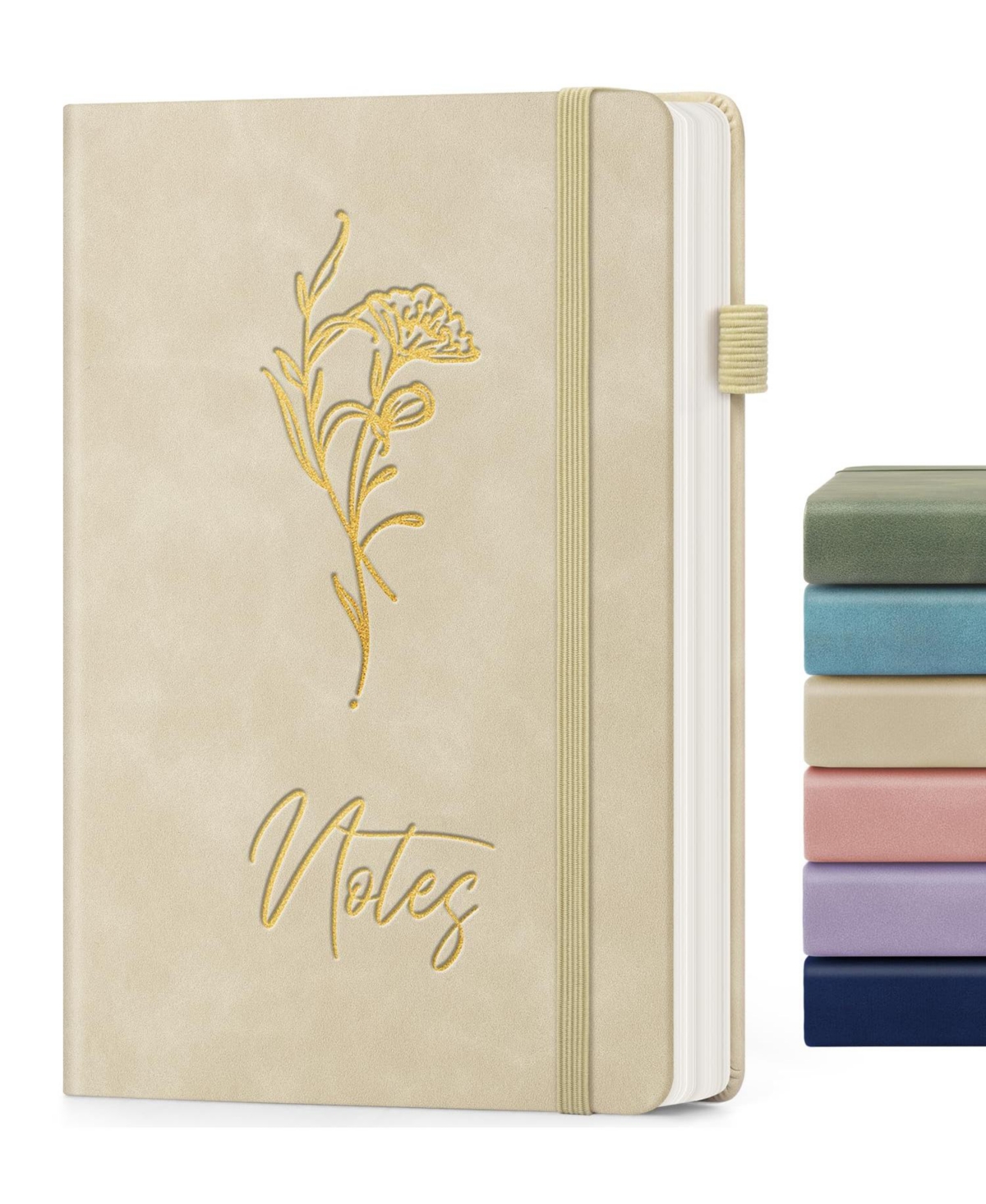 Click here for Gnuadz A5 Hardcover Notebook with Leather Lining -... prices