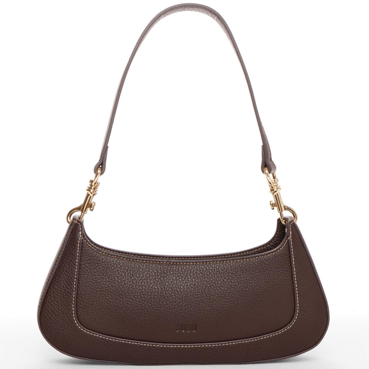 Click here for Susu Womens Pebbled Leather Baguette Shoulder Bag... prices