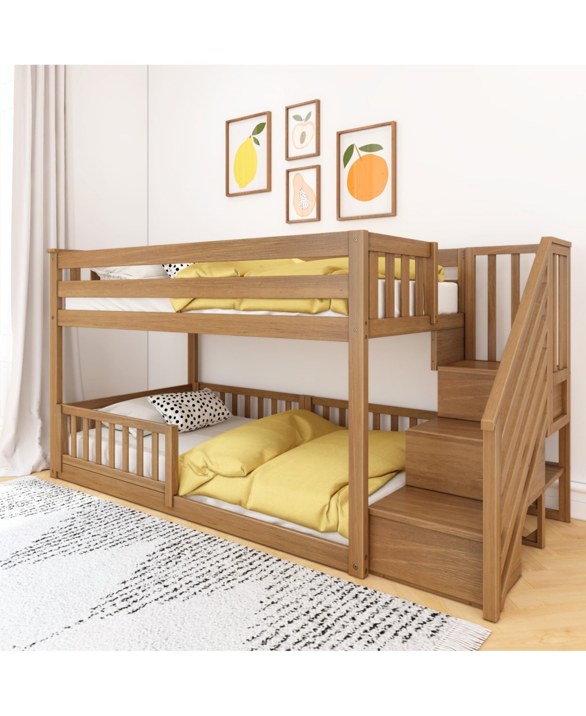 Click here for Max and Lily Low Twin over Twin Bunk with Stairs a... prices