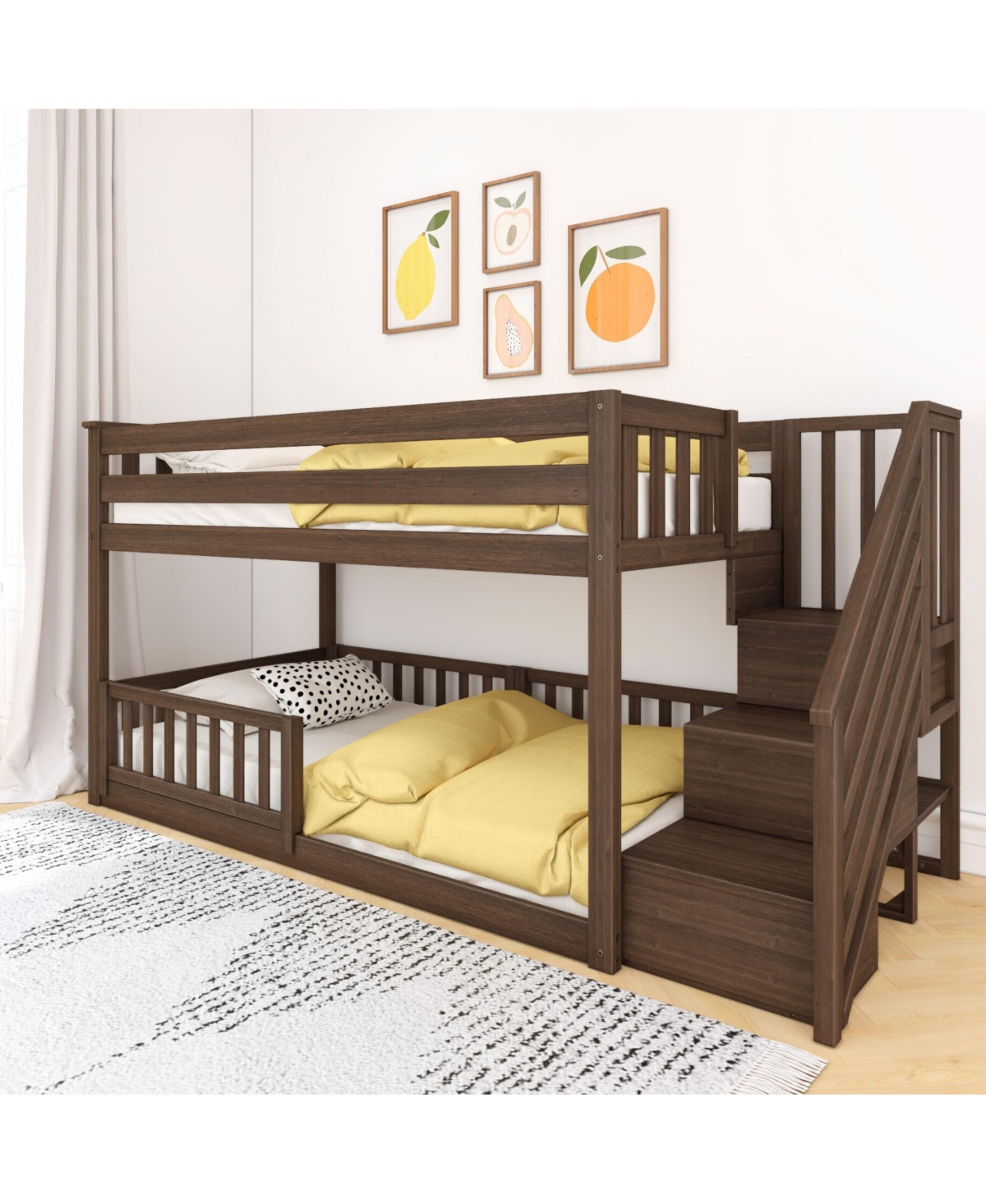 Click here for Max and Lily Low Twin over Twin Bunk with Stairs a... prices