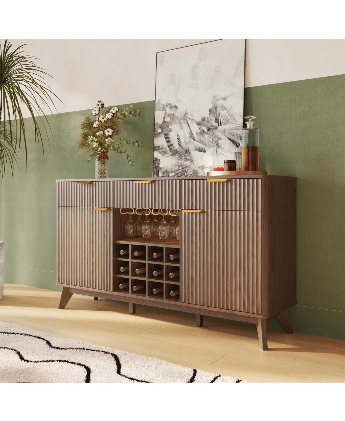 Click here for gaomon 60 Wine Bar Cabinet â Freestanding Liquor... prices