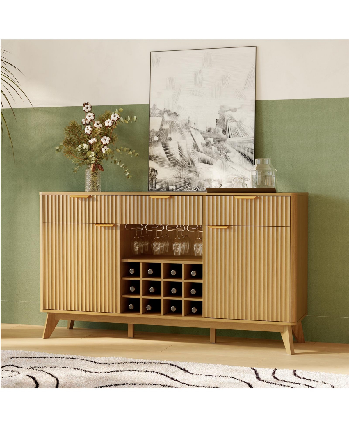 Click here for gaomon 60 Wine Bar Cabinet â Freestanding Liquor... prices