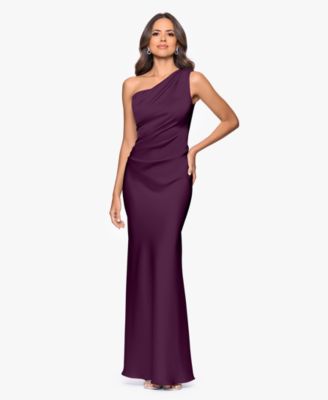 Click here for Betsy Adam Womens One Shoulder Draped Evening Gown prices