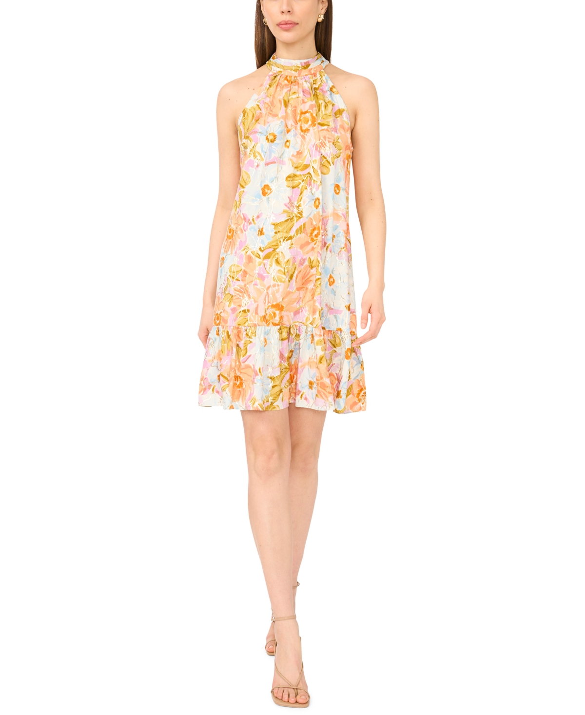Click here for Msk Womens Floral Halter Dress - French Rose prices