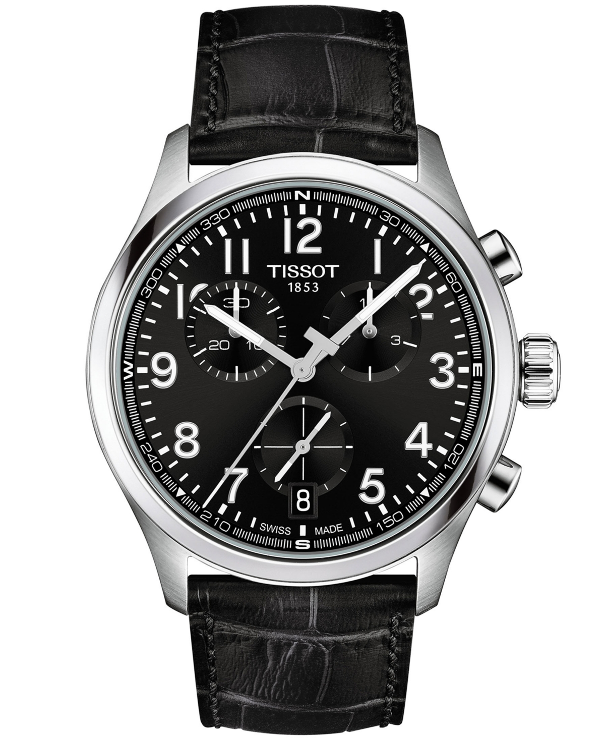 Click here for Tissot Mens Round Silver Stainless Steel Watch 42m... prices